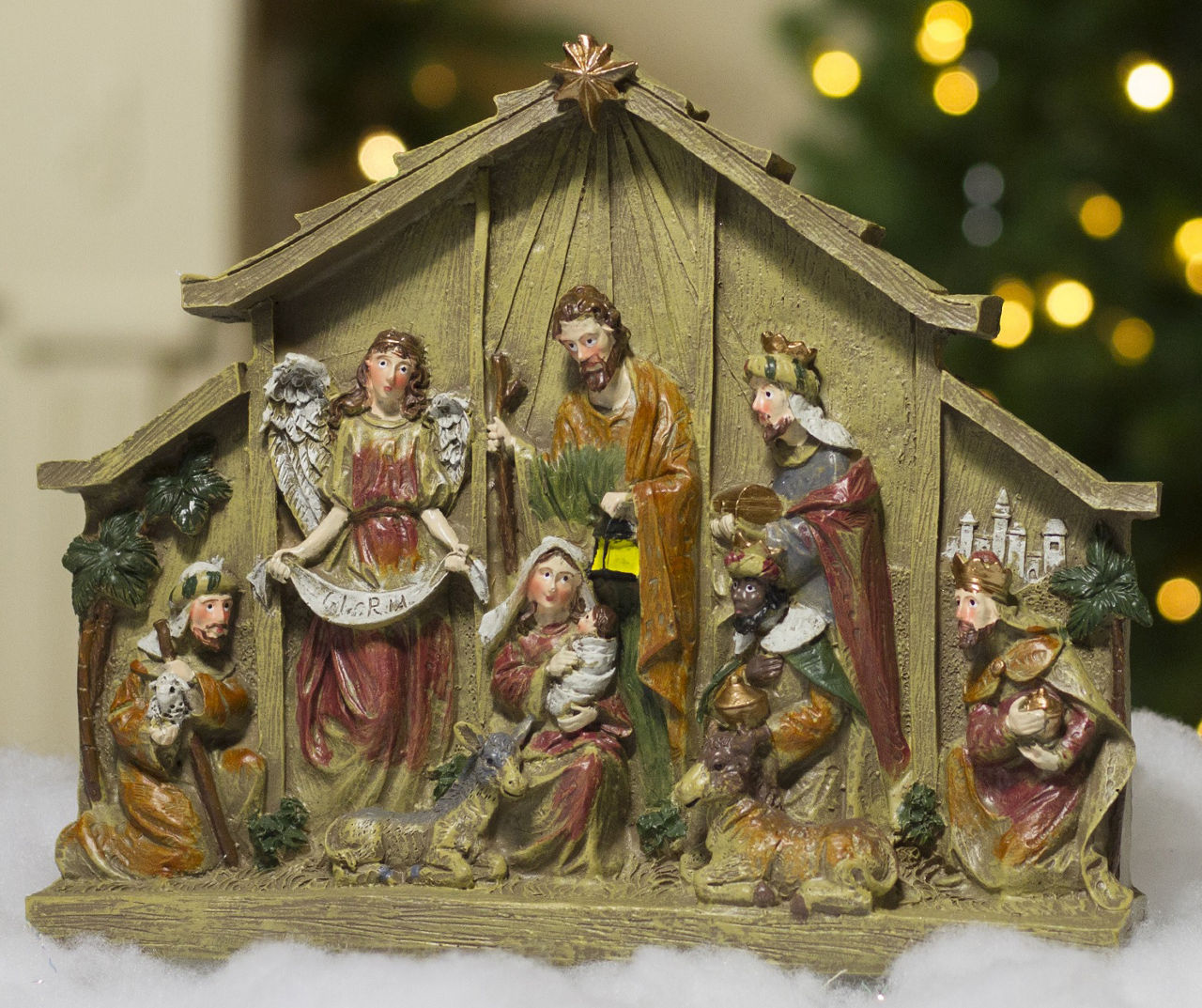 Wood Look Nativity Scene Tabletop Decor | Big Lots