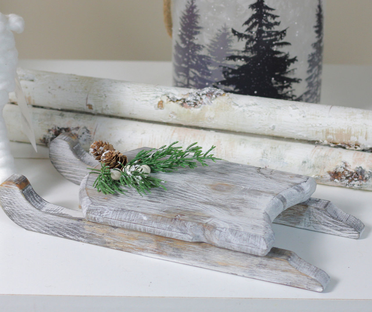 11" Distressed Gray Sled Hanging Wall Decor | Big Lots