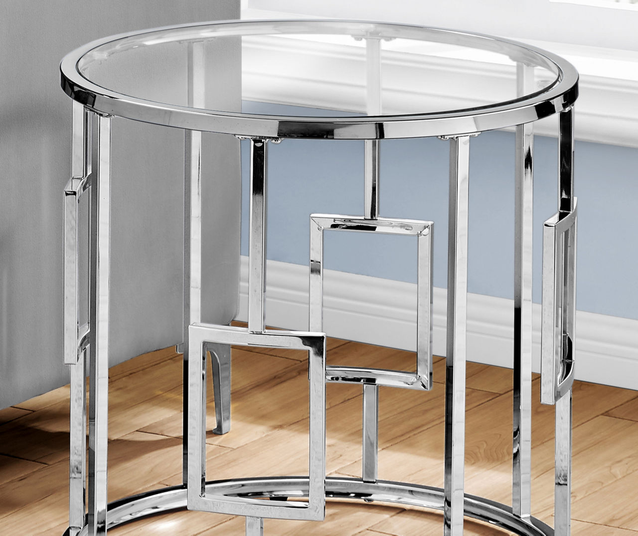 Monarch Silver Greek Key End Table | Big Lots