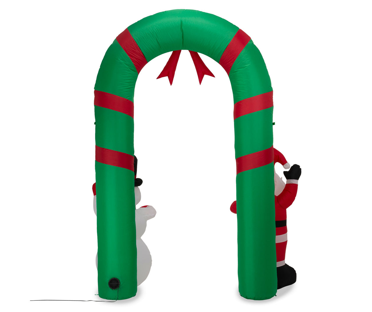 Glitzhome 8' Inflatable LED Santa & Snowman Arch | Big Lots