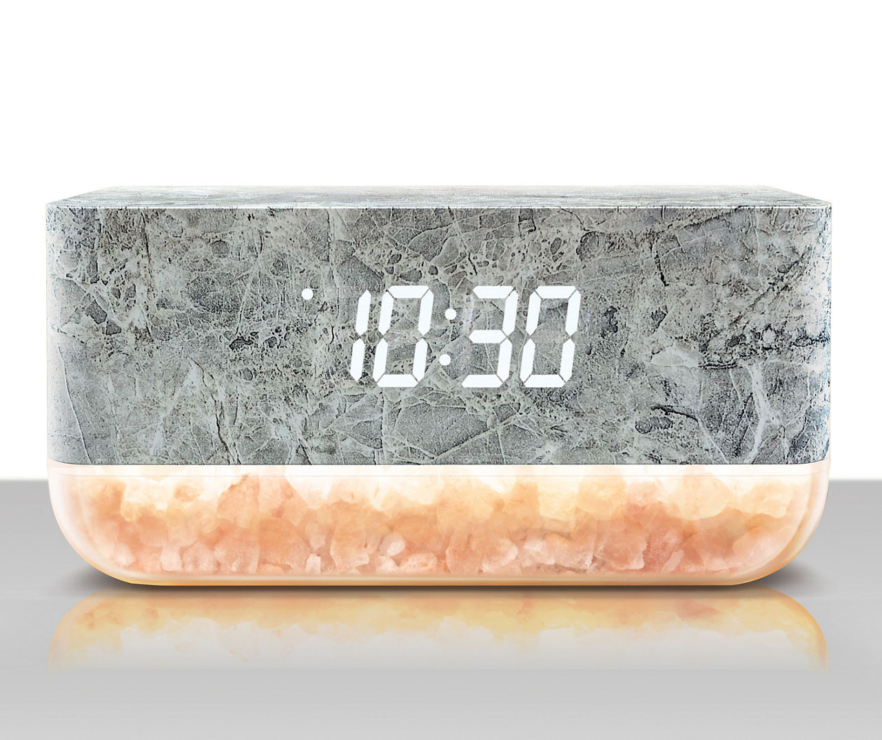 Black Marble Print Himalayan Salt Sunrise Alarm Clock | Big Lots