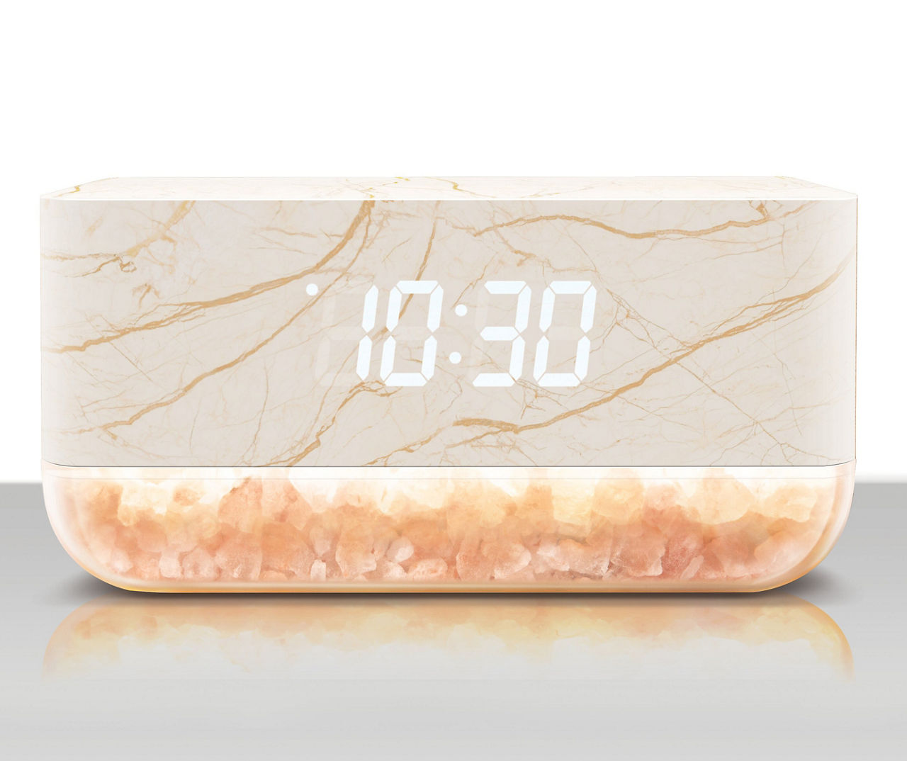 White Marble Print Himalayan Salt Sunrise Alarm Clock | Big Lots