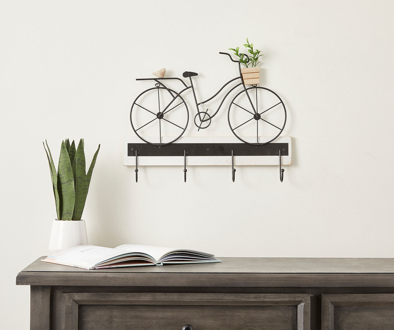 Bicycle Wire Plaque with Hooks | Big Lots