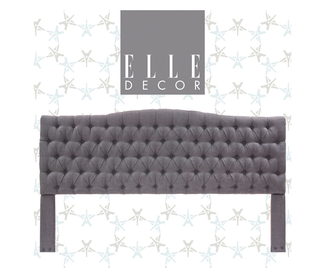 Gray Celeste Upholstered King Headboard | Big Lots