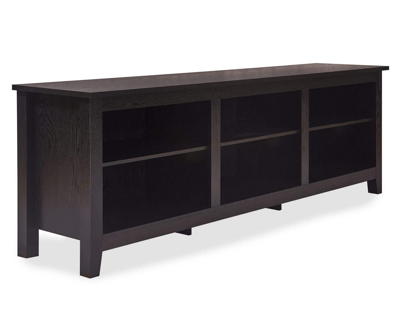 70" Black Wood Finish TV Stand | Big Lots