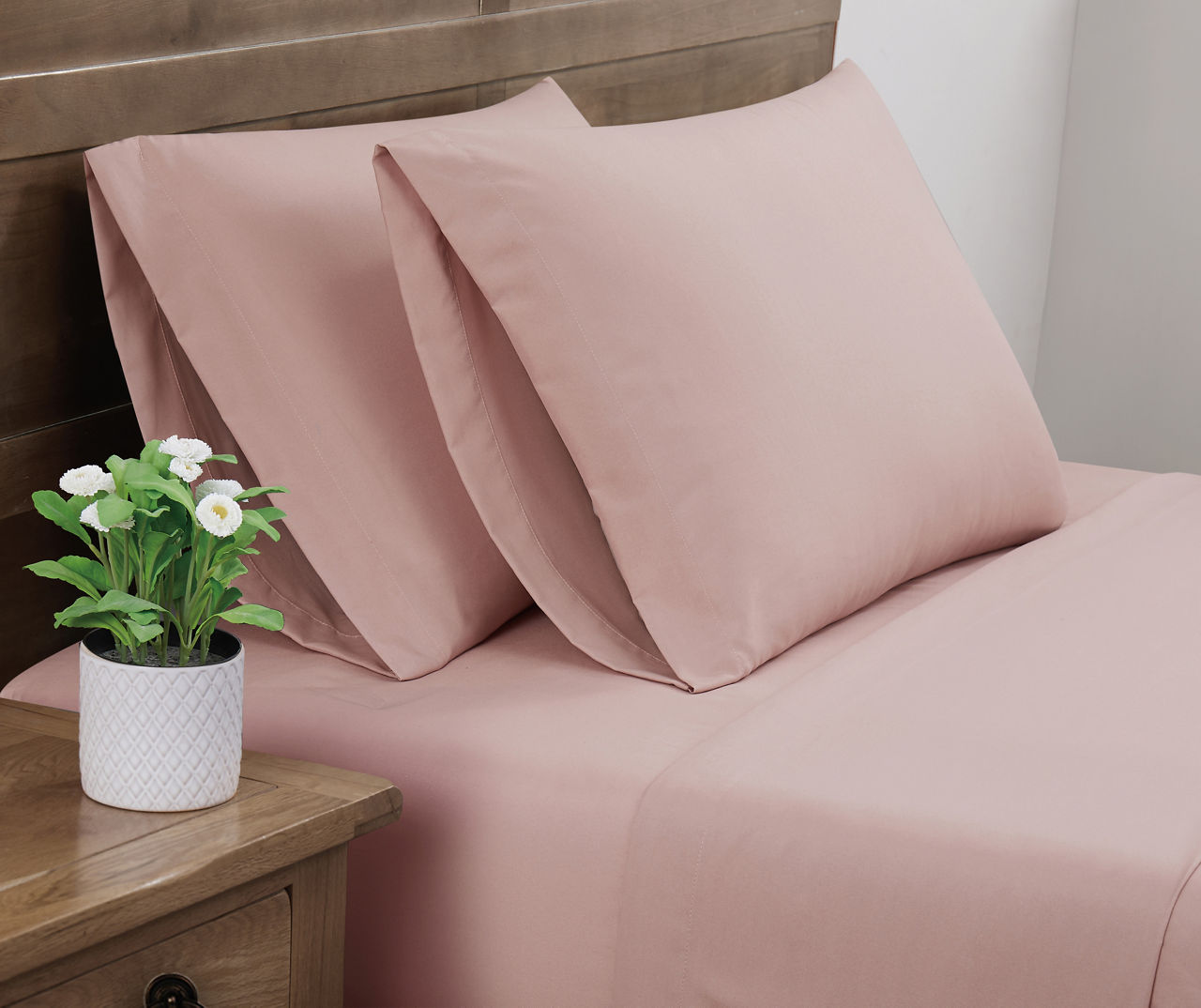 Broyhill Dusty Rose Stripe Queen 7-Piece Comforter Set | Big Lots