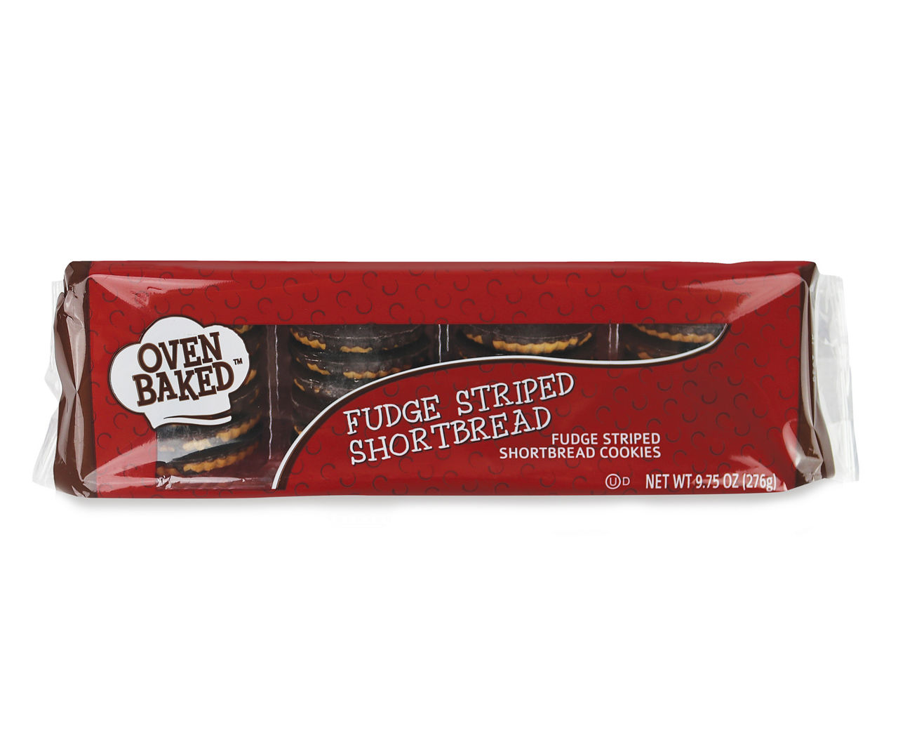 Oven Baked Fudge Striped Shortbread Cookies, 9.75 Oz. | Big Lots