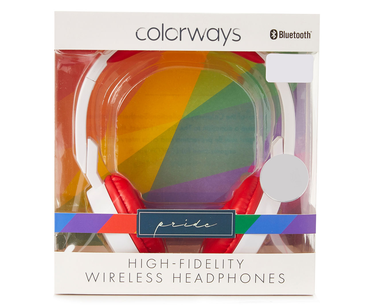 Colorways "Pride" Rainbow High Fidelity Bluetooth Headphones | Big Lots