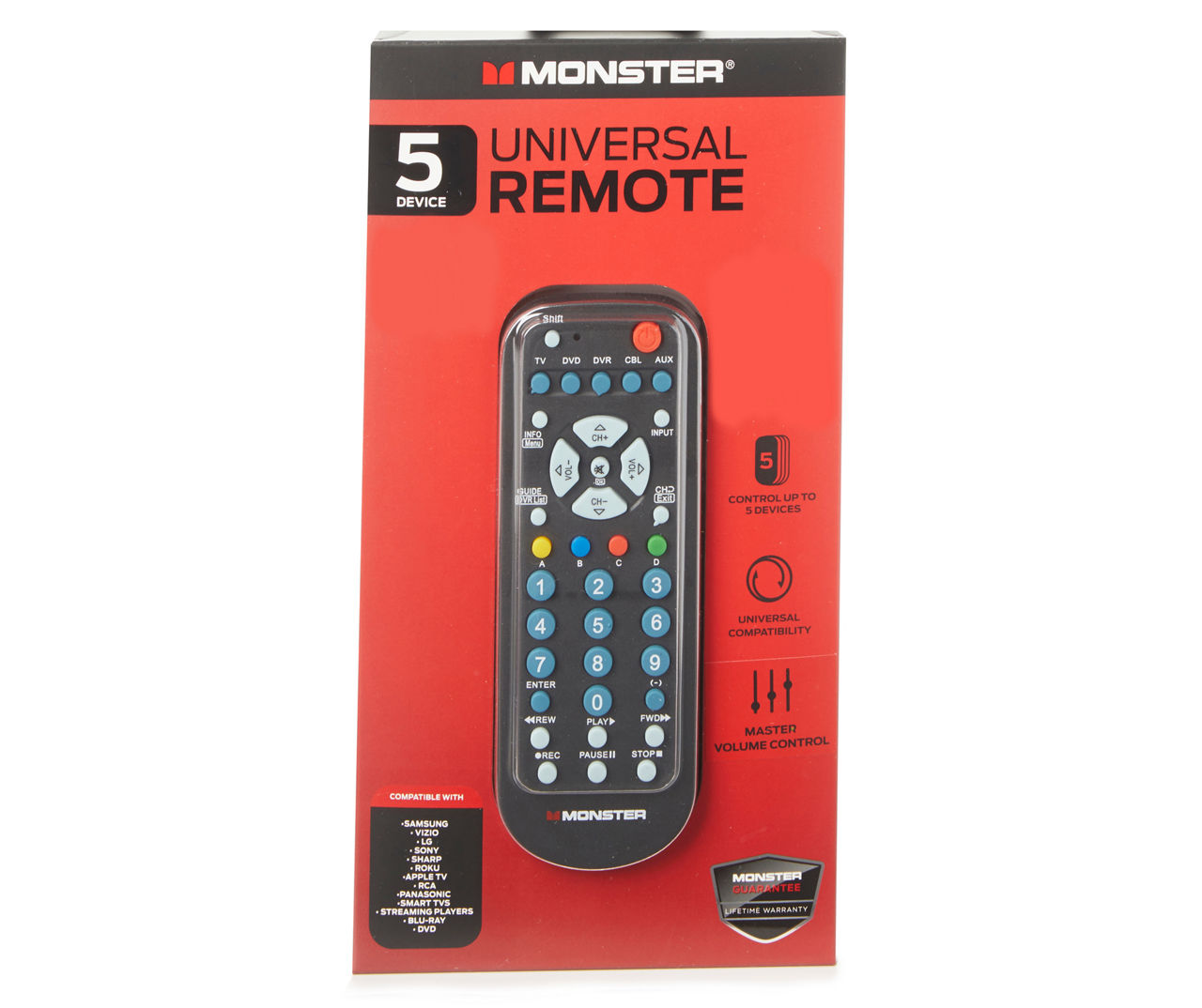 Monster Universal 5-Device Remote Control | Big Lots