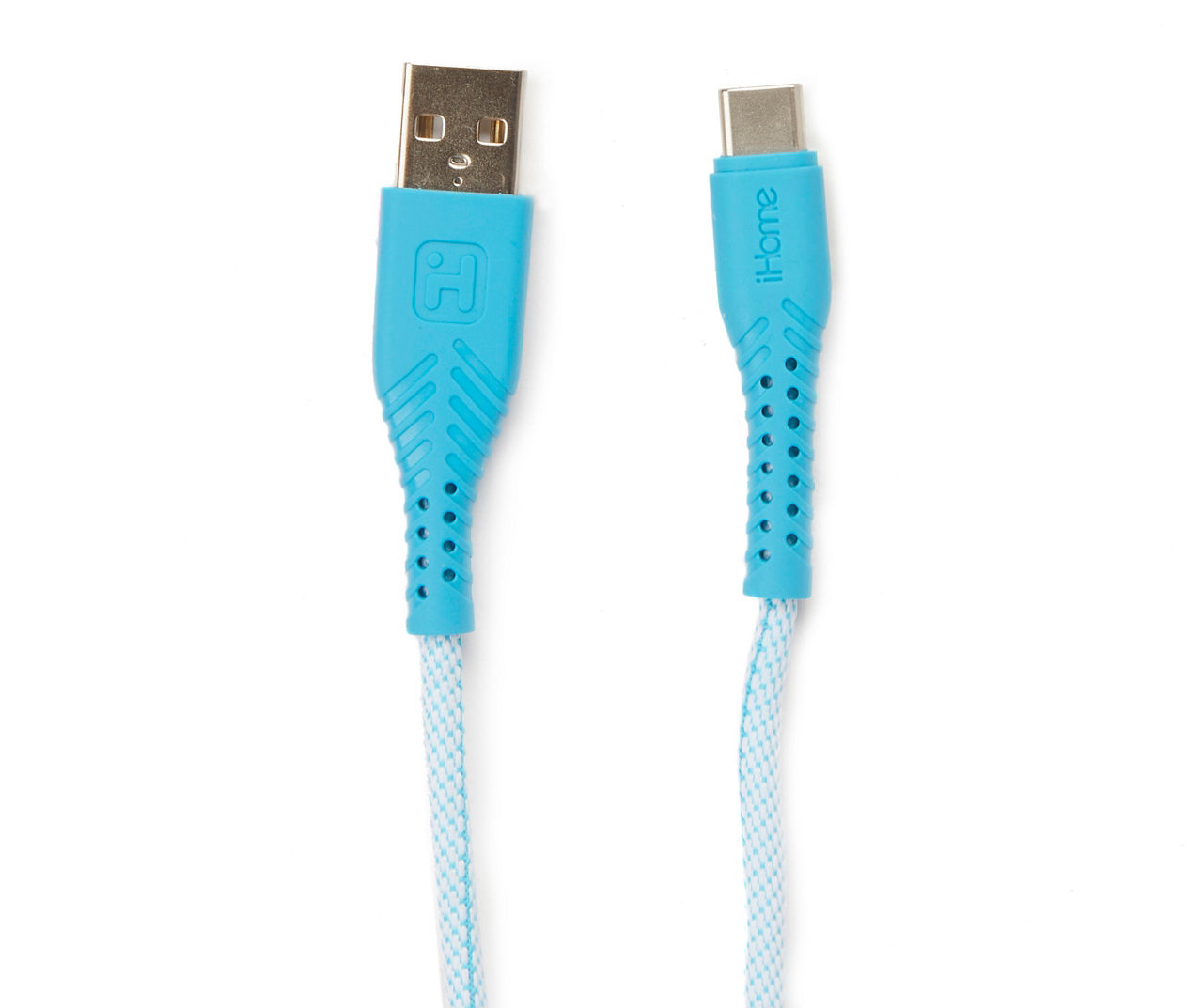 iHome Bright Blue USB Type-C 6' Nylon Cable | Big Lots