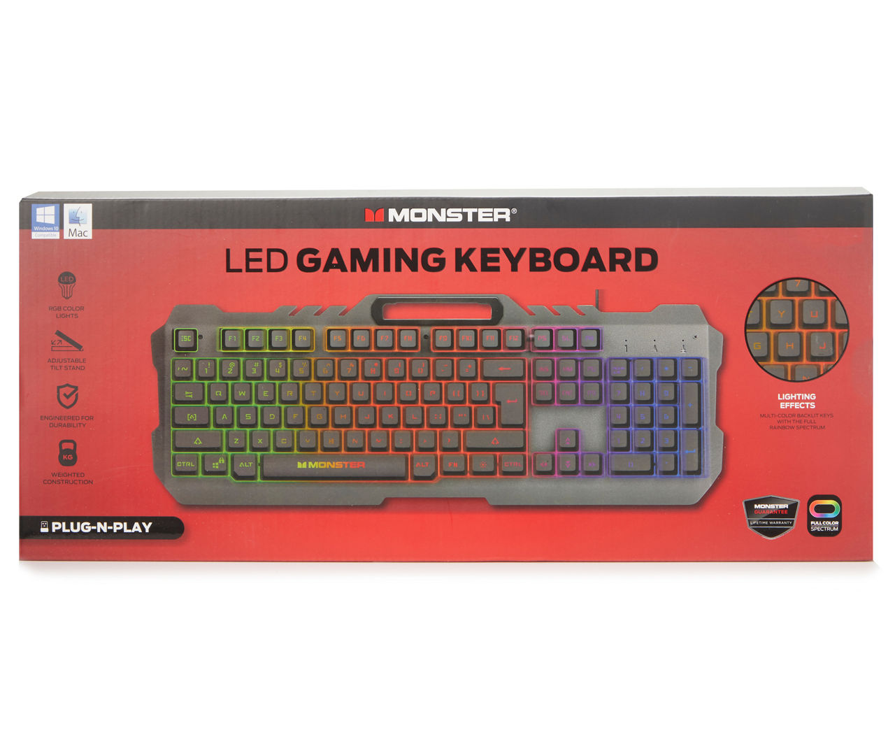 Monster Metallic LED Gaming Keyboard | Big Lots