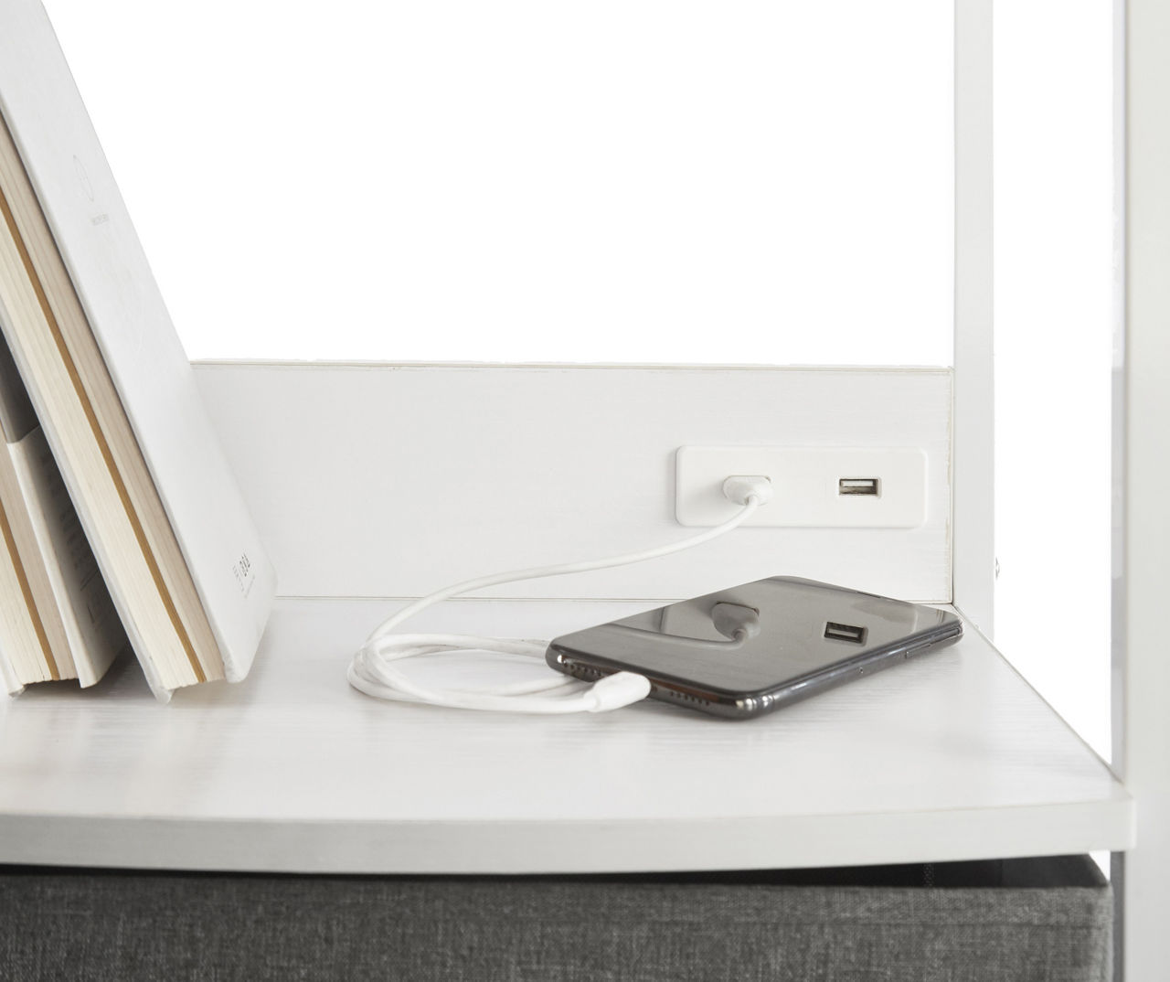 Real Living Free Spirit White 3-Drawer Rolling Tech Storage Cart | Big Lots