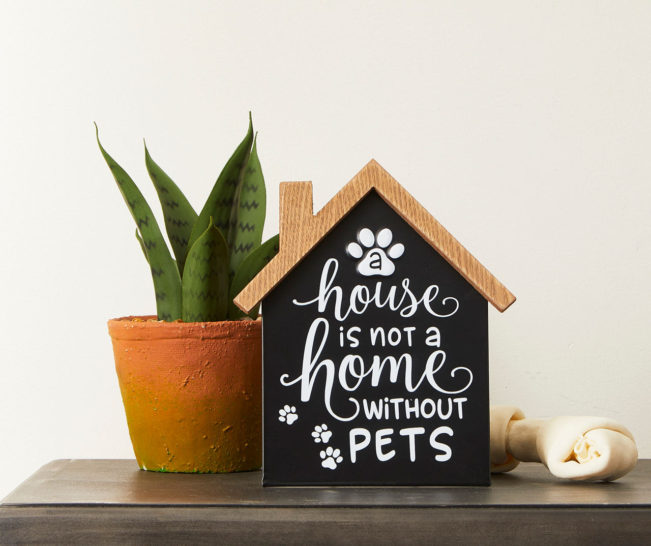 "Home Without Pets" Metal House Plaque | Big Lots