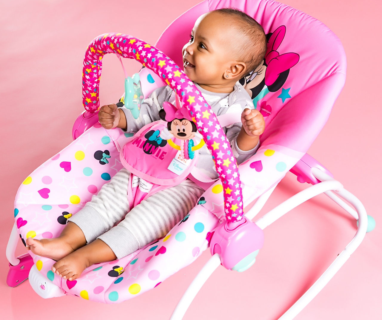 Disney Baby Pink Minnie Mouse Infant to Toddler Baby Rocker | Big Lots