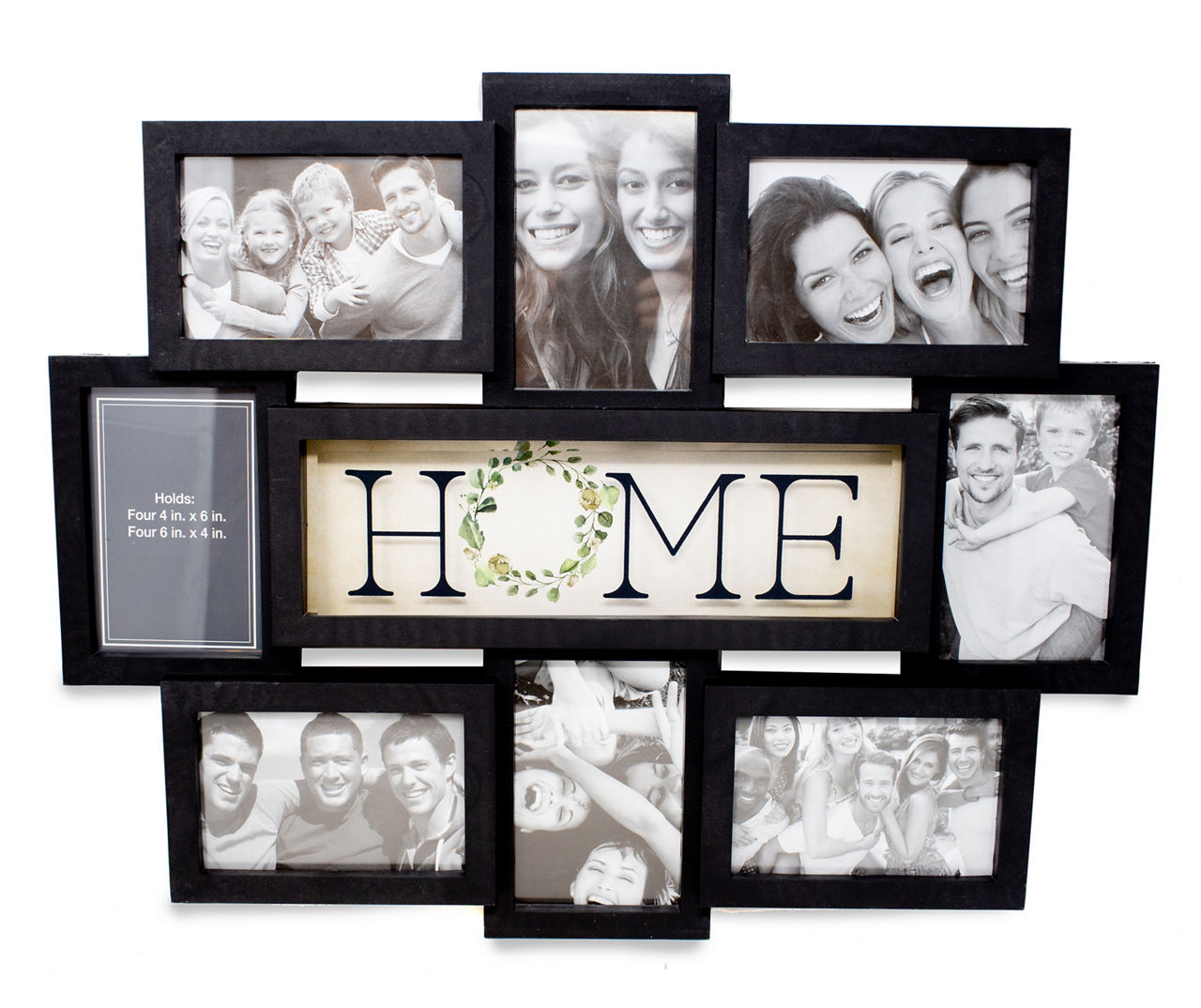 "Home" Black 8-Opening Collage Frame | Big Lots
