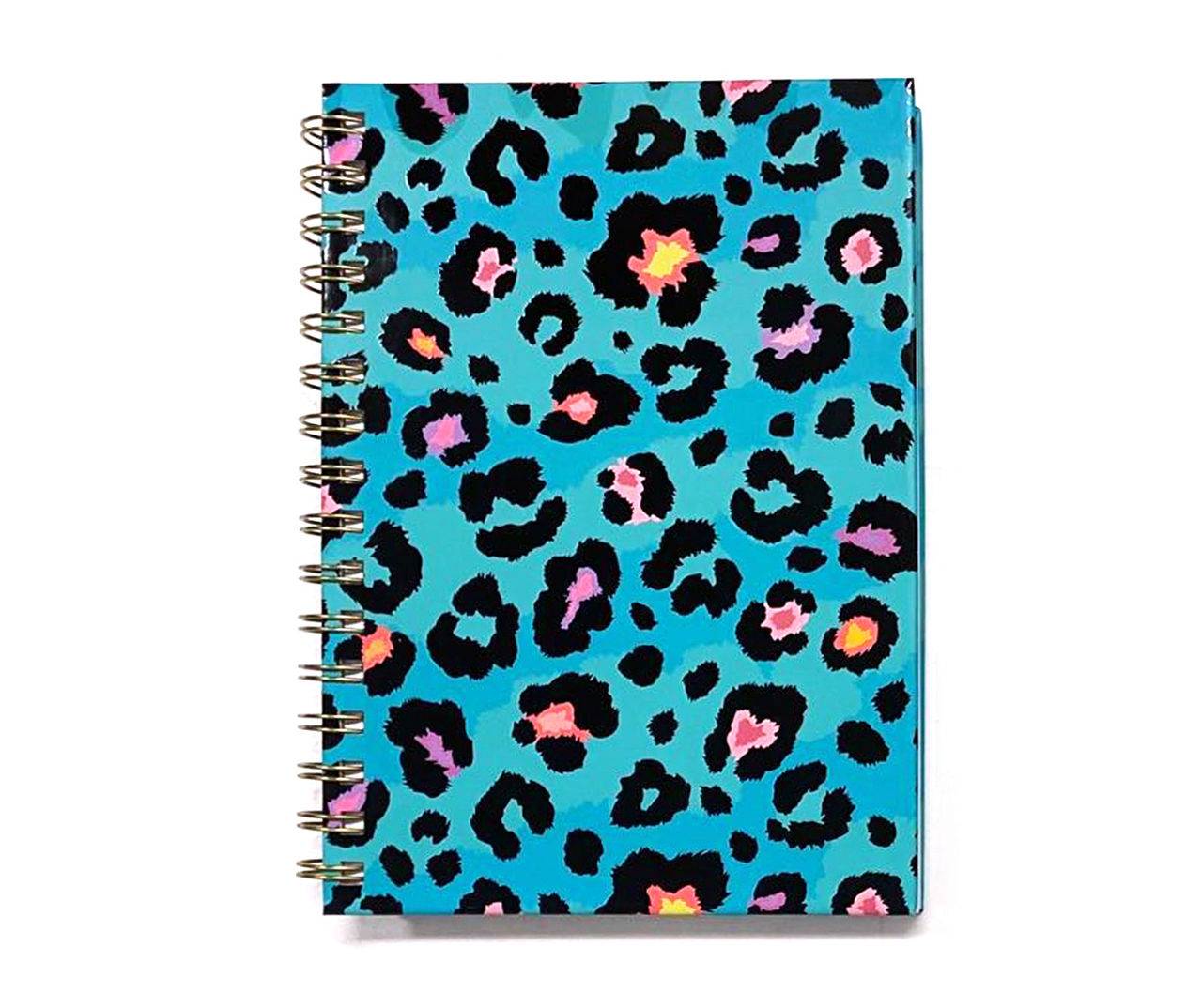 Big Lots Teal Leopard Print Spiral Notebook | Big Lots