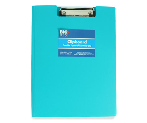 Big Lots Teal Clipboard Folder | Big Lots