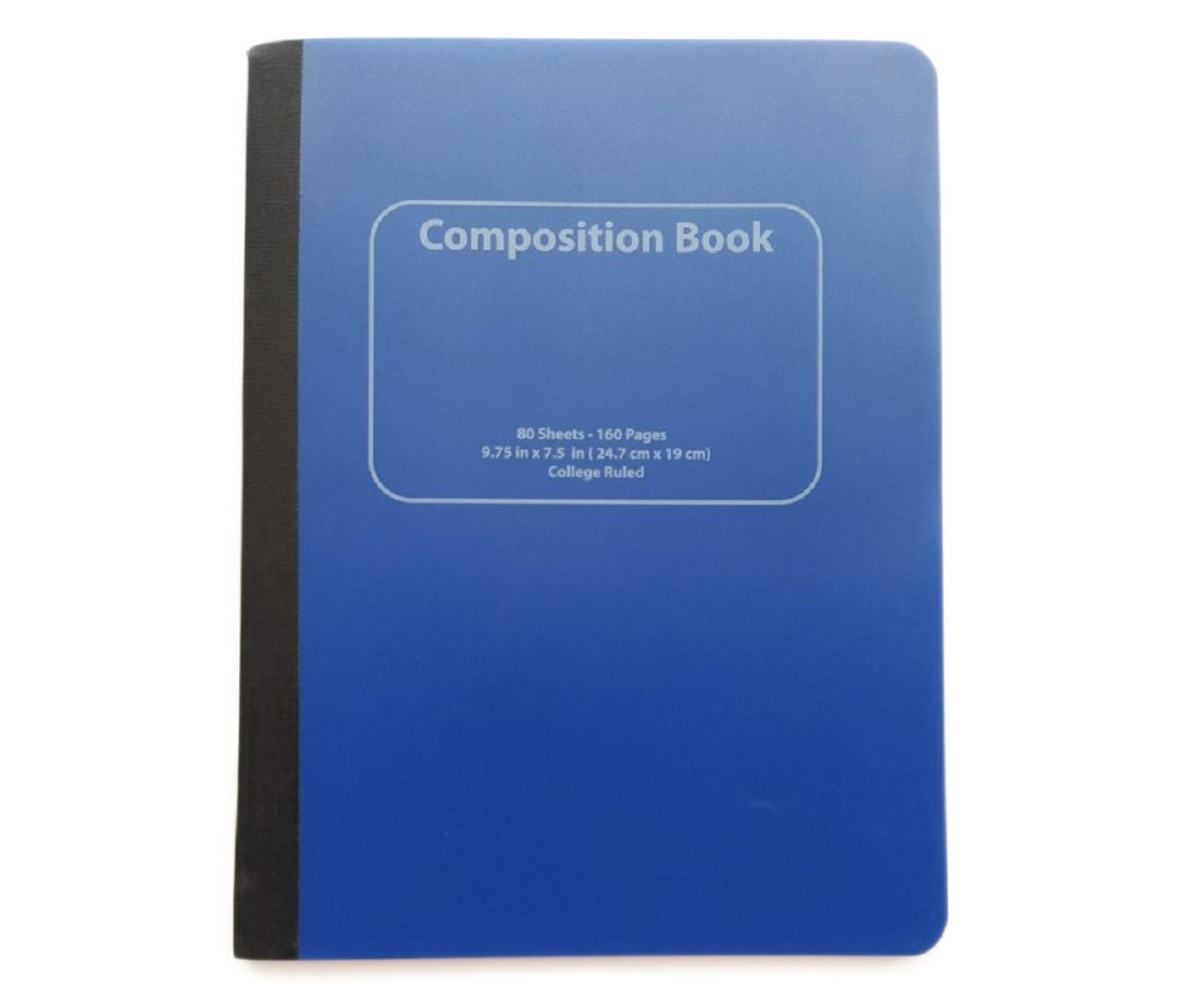 Blue 80 Sheet Poly Composition Book | Big Lots