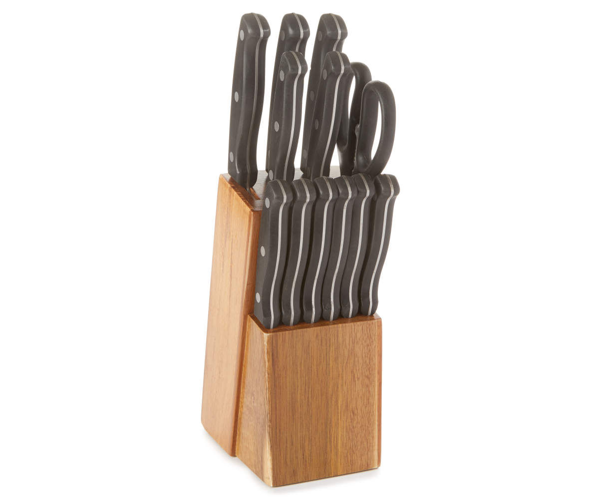 Real Living Black Stainless Steel 13-Piece Cutlery Set | Big Lots