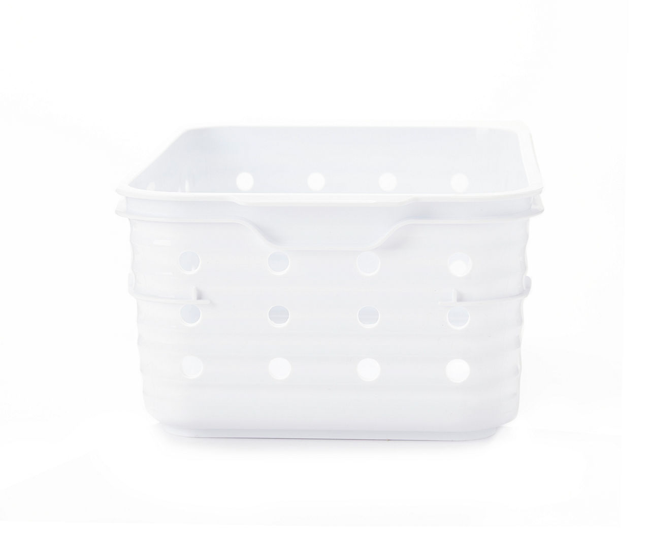 Dial White Small Dot Storage Basket | Big Lots