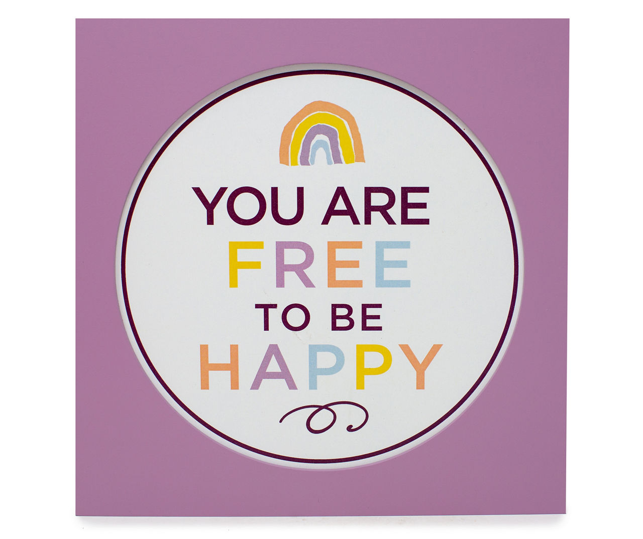Boston Warehouse "Free to Be Happy" Cutout Plaque | Big Lots