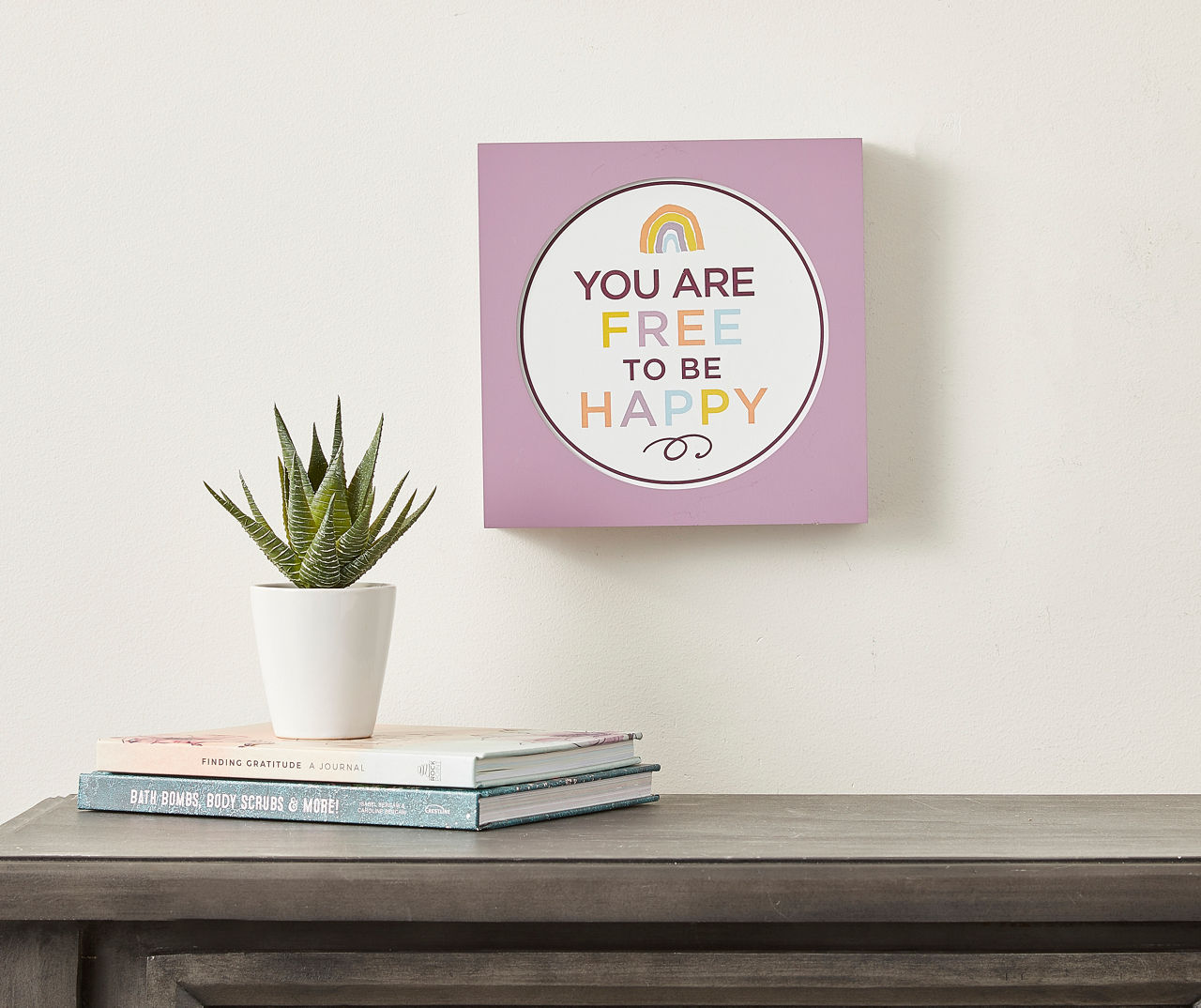Boston Warehouse "Free to Be Happy" Cutout Plaque | Big Lots