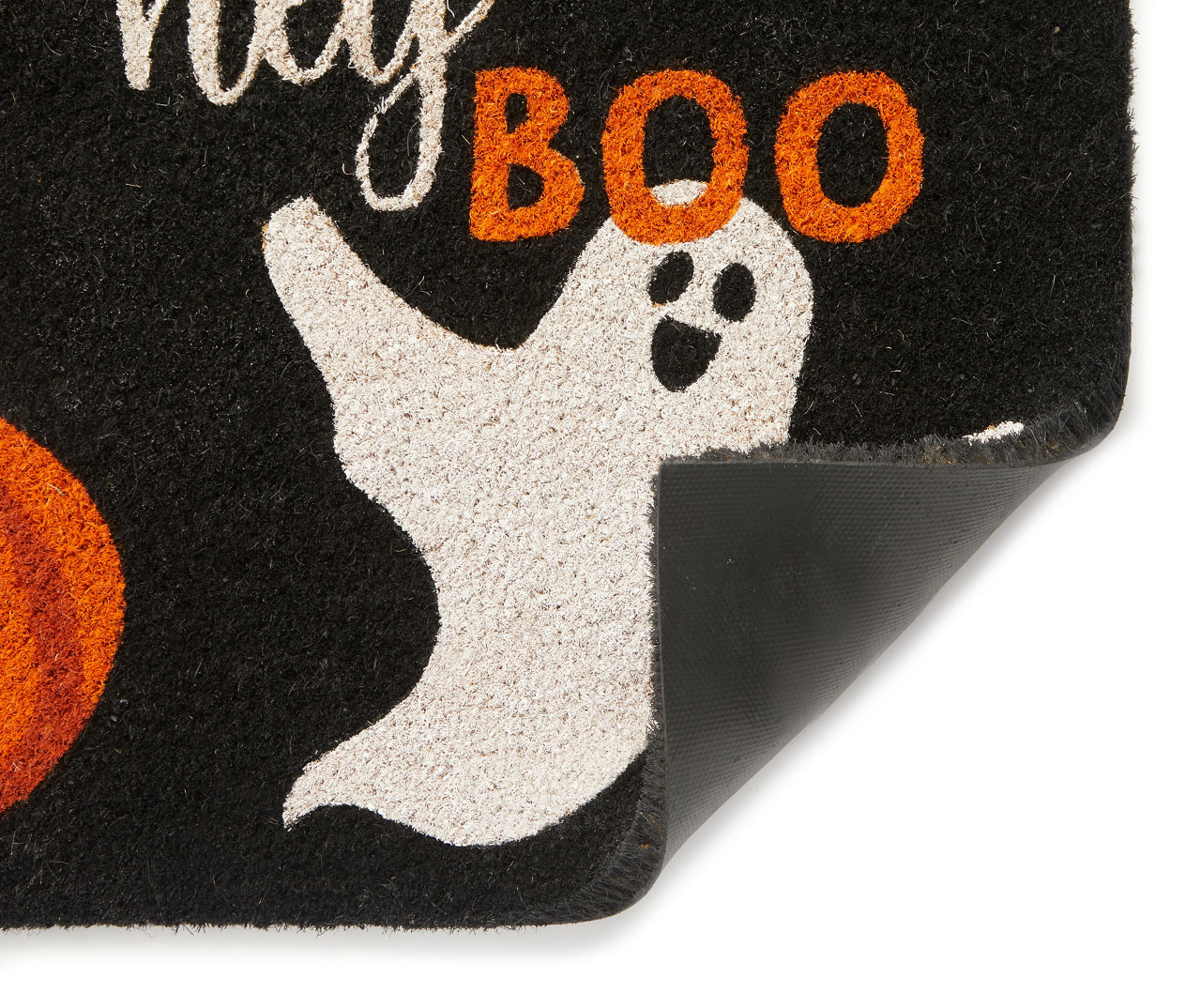 "Hey Boo" Ghost Coir Doormat | Big Lots