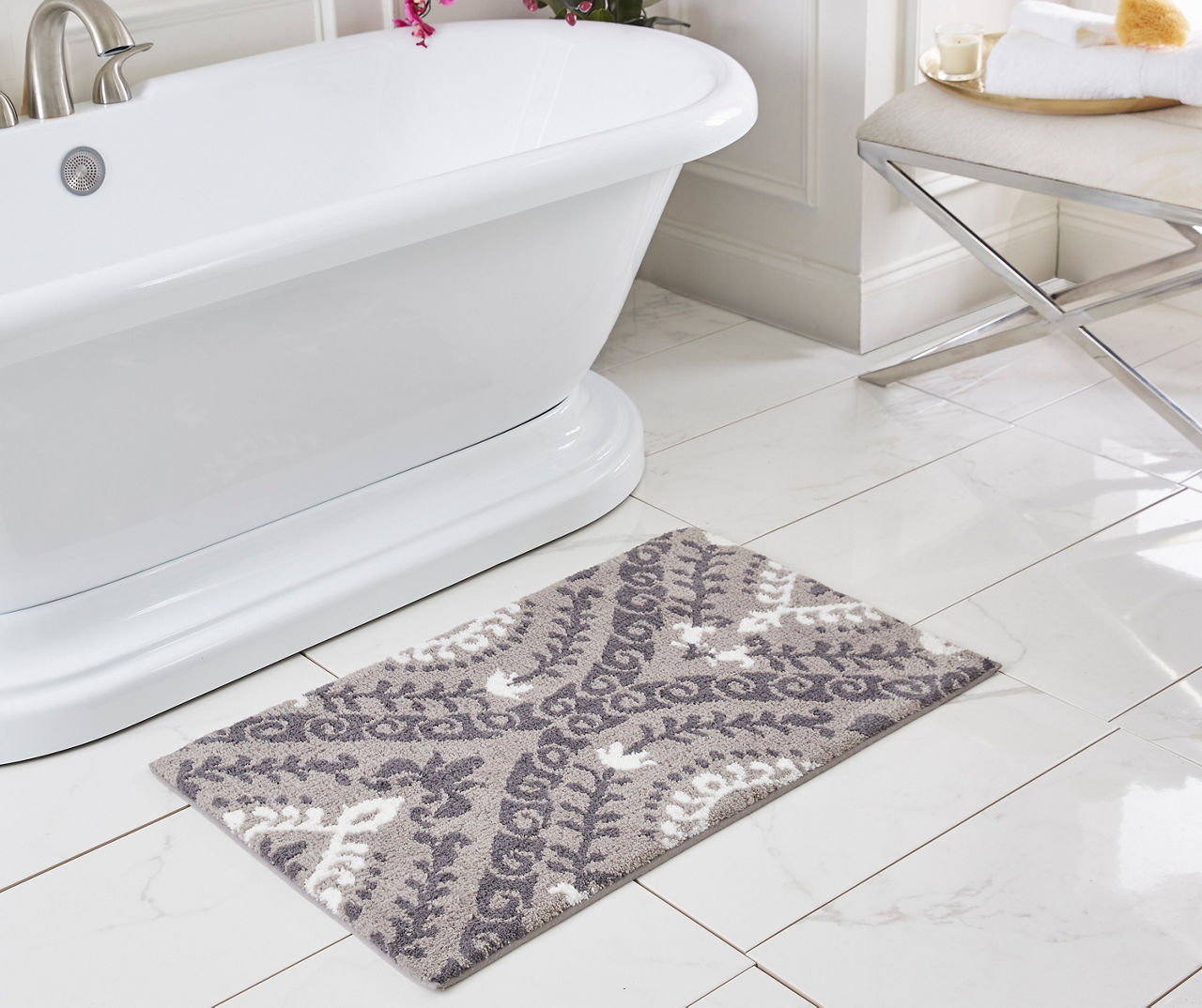 Mohawk Mohawk Horizon Garden Path Floral Arabesque Bath Rug | Big Lots
