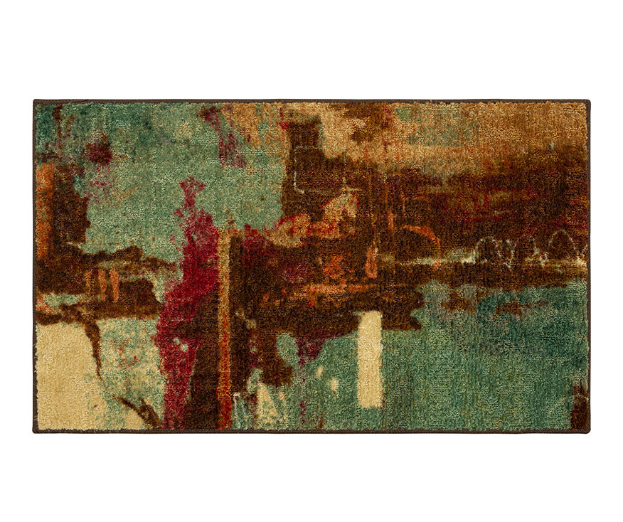 Mohawk Strata Aqua Fusion Accent Rug, (20" x 34") | Big Lots