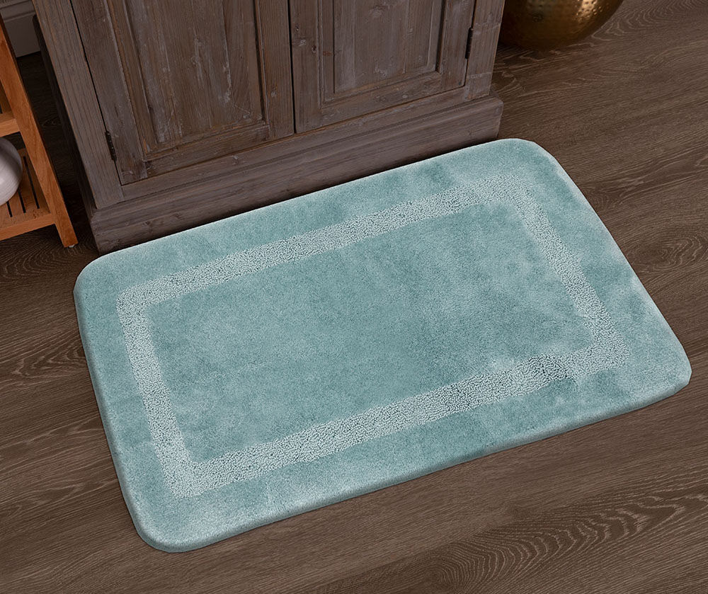 Mohawk Facet Aqua Bath Rug, (34" x 20") | Big Lots