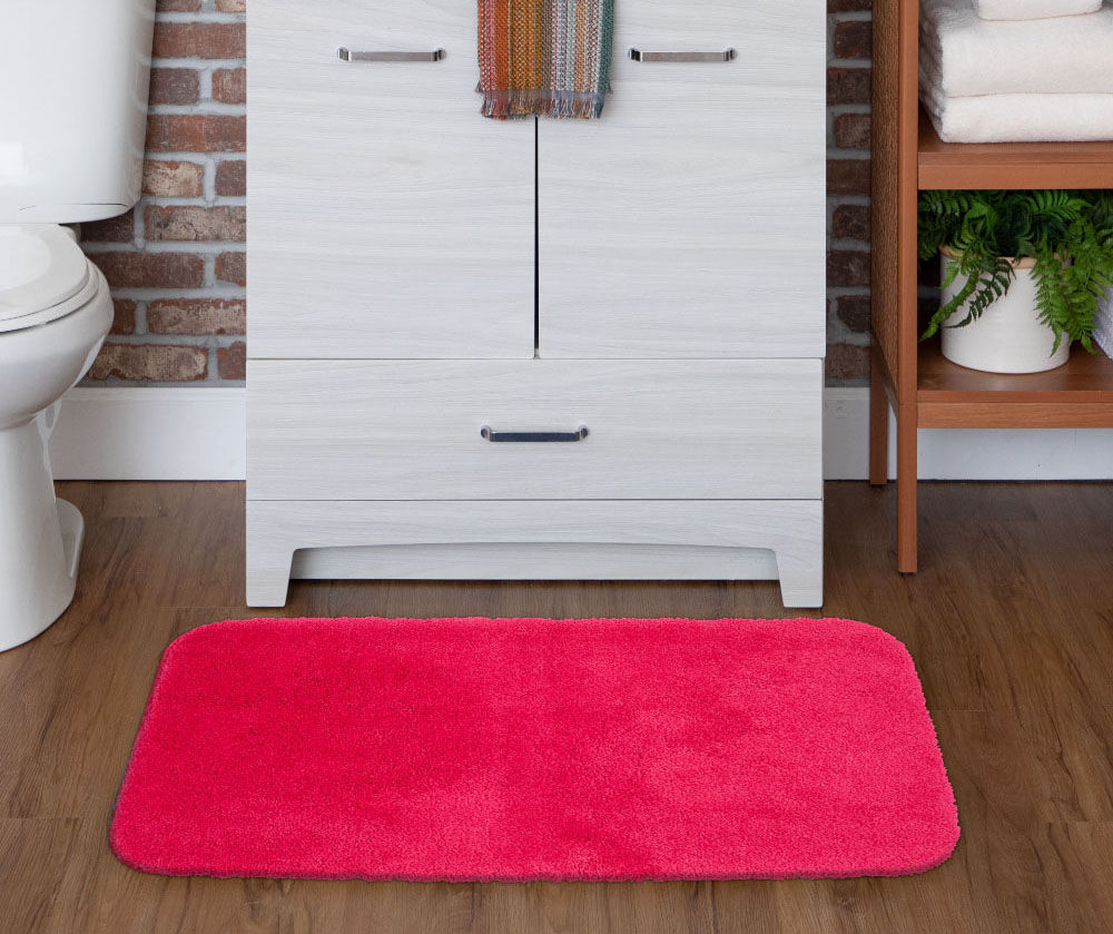 Mohawk Pure Perfection Raspberry Bath Rug, (3'4" x 2') | Big Lots