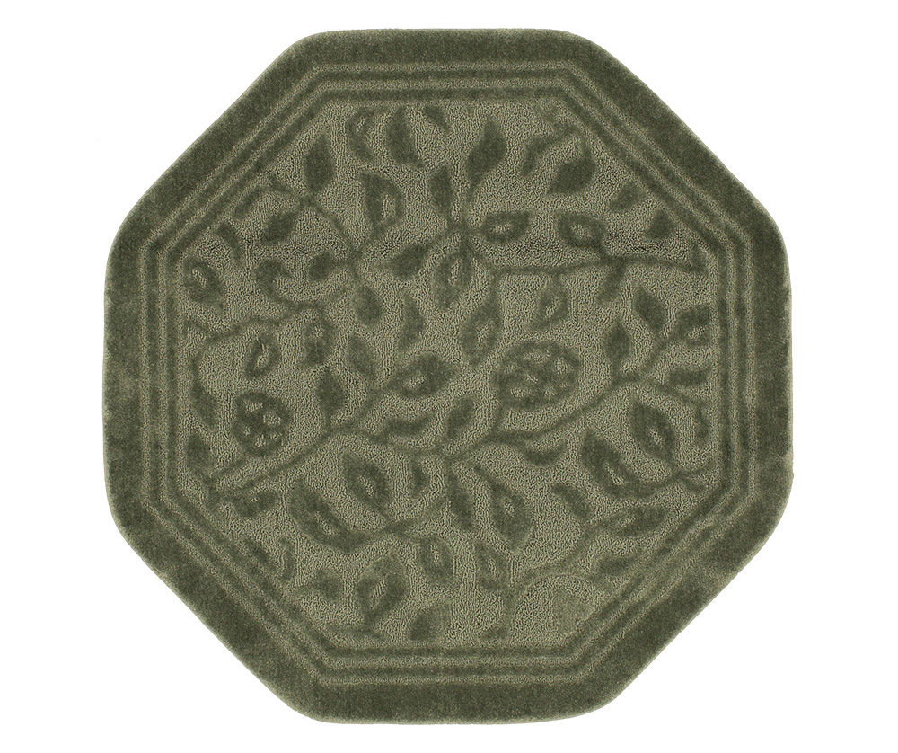 Mohawk Wellington Sage Green Octagon Bath Rug, (4' x 4') | Big Lots