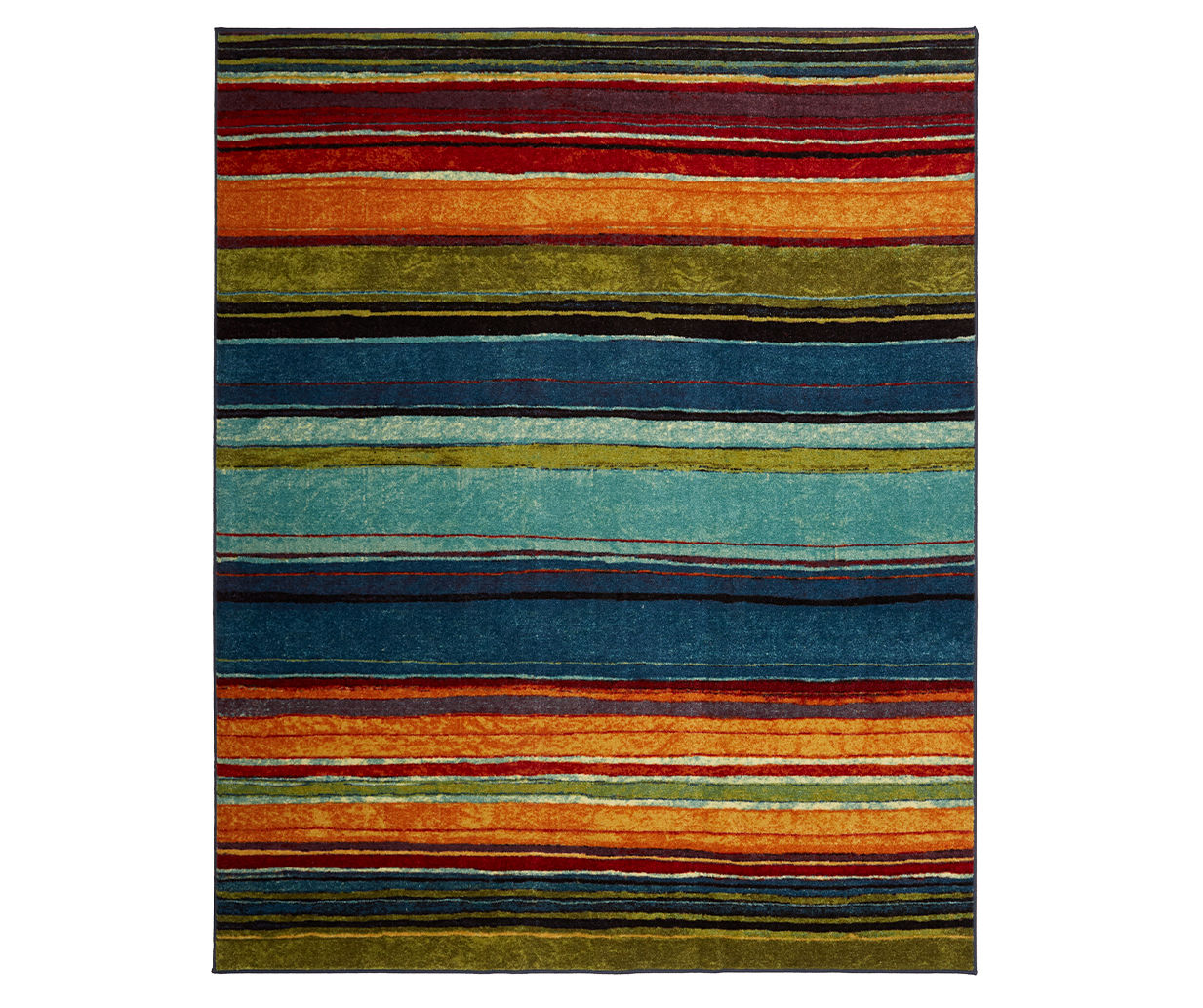 Mohawk Rainbow Stripe Area Rug, (7'6" x 10') | Big Lots