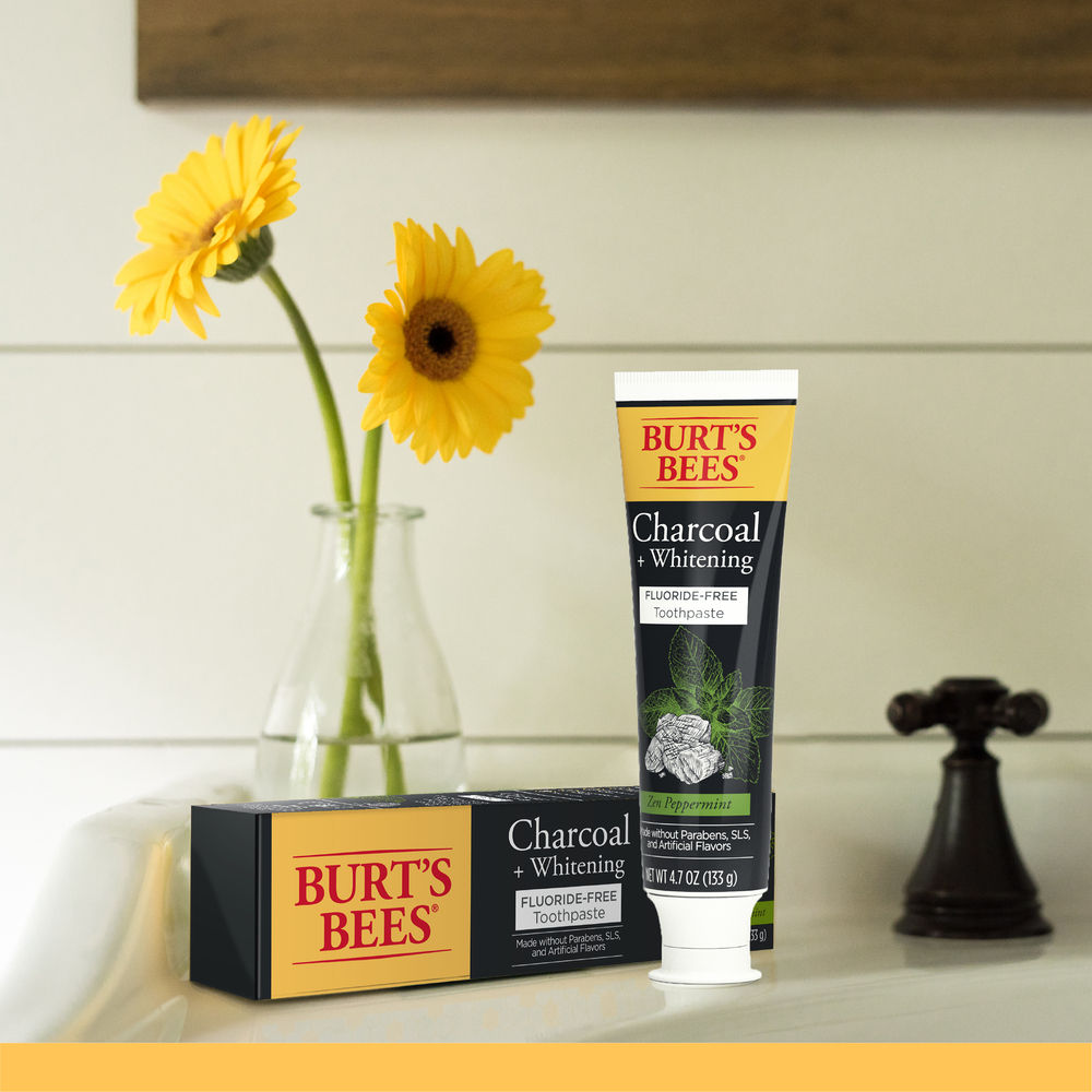 Burt's Bees Burt’s Bees Toothpaste, Natural Flavor, Charcoal Fluoride ...