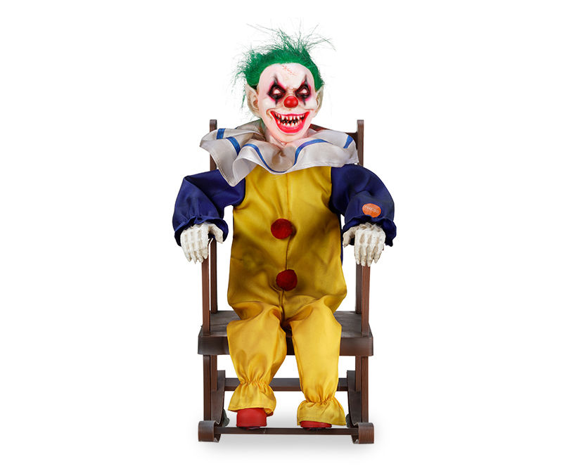 15" Rocking Chair Clown Animated Decor | Big Lots
