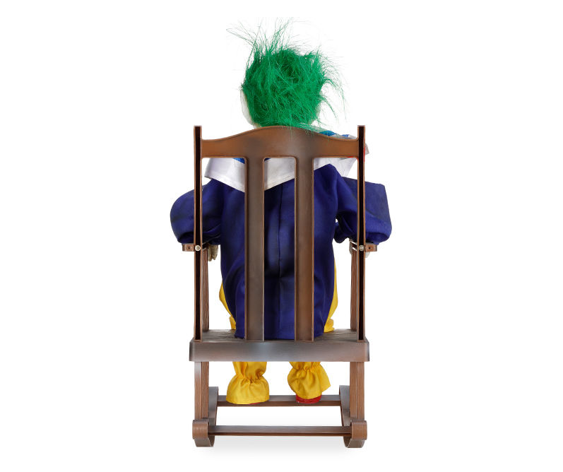 15" Rocking Chair Clown Animated Decor | Big Lots