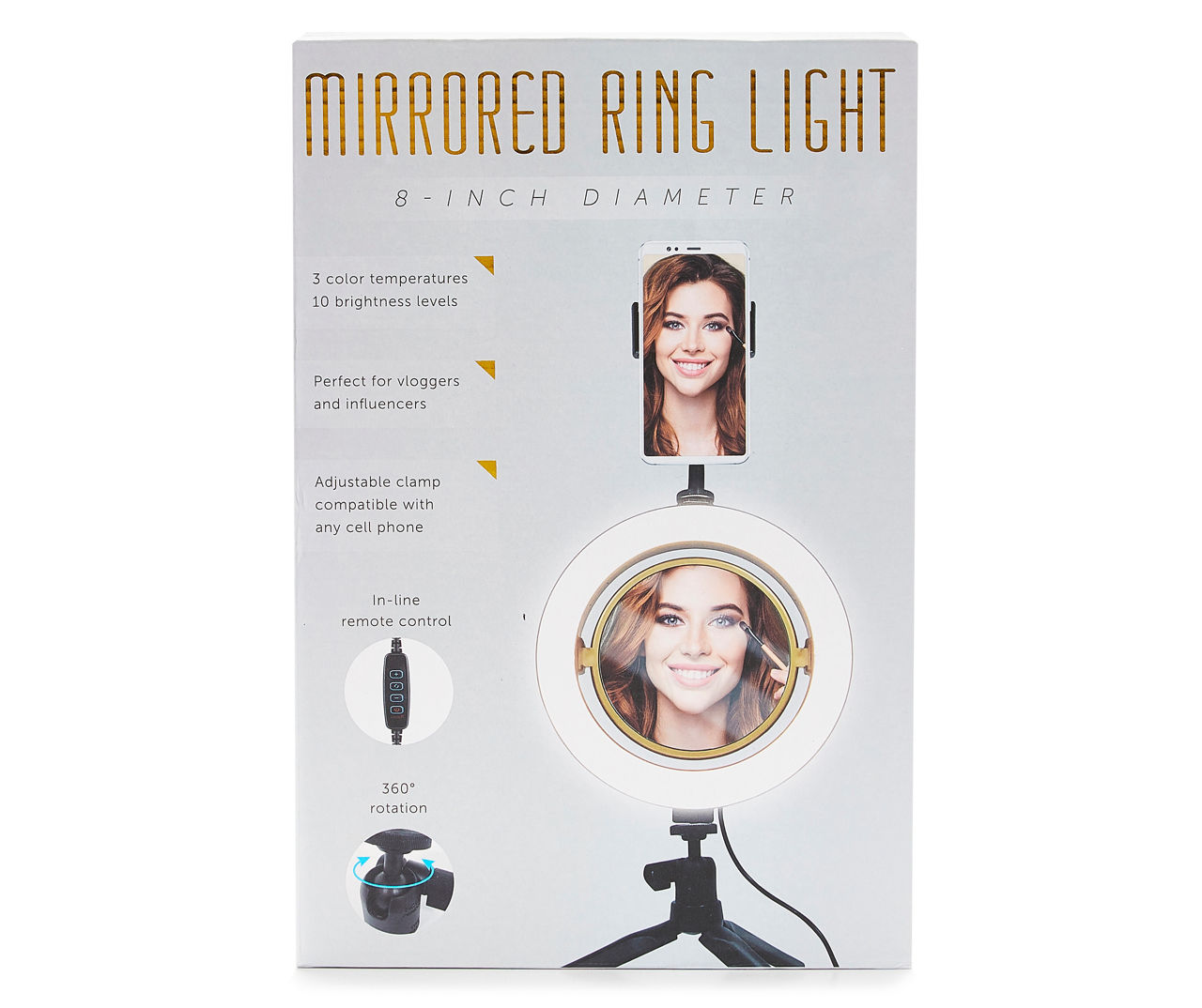 8" Mirrored LED Ring Light | Big Lots
