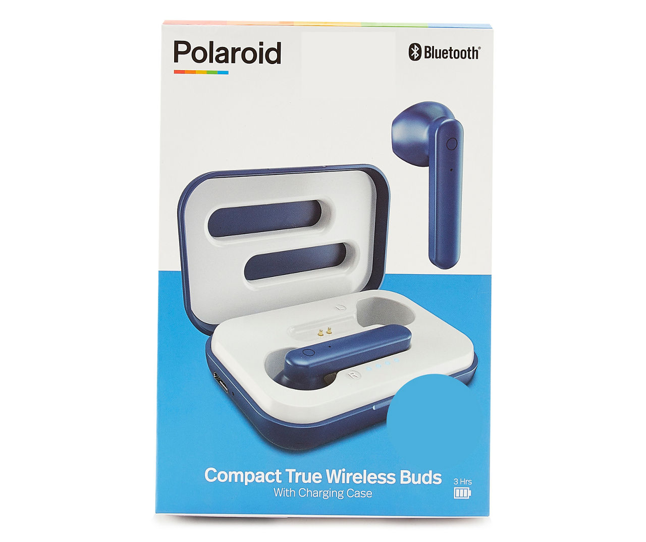 Polaroid Blue & White Bluetooth True Wireless Earbuds | Big Lots