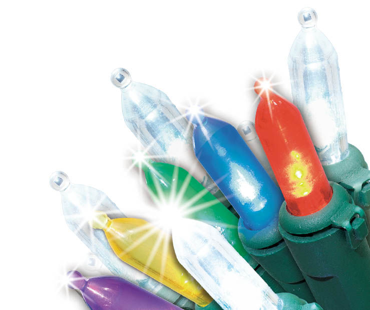 Winter Wonder Lane Super Twinkle Multi-Color & Clear Dual Color LED ...