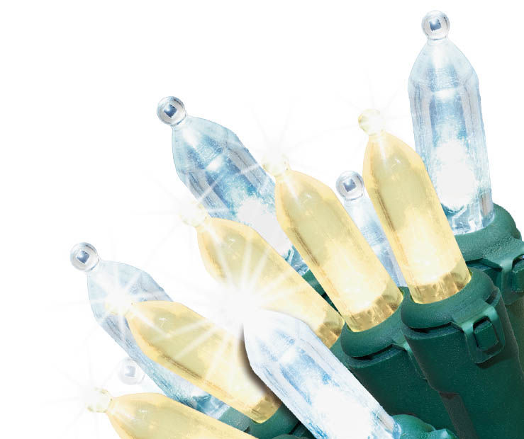 Winter Wonder Lane Super Twinkle Warm & Cool White Dual Color LED Mini ...