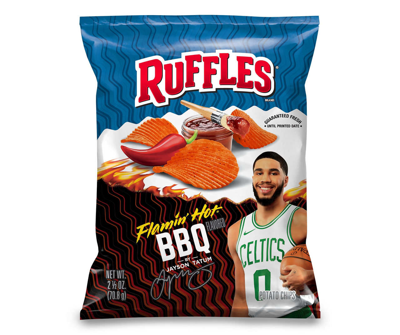 Ruffles Ruffles Flamin' Hot BBQ Flavored Potato Chips, 2.5 Oz. | Big Lots