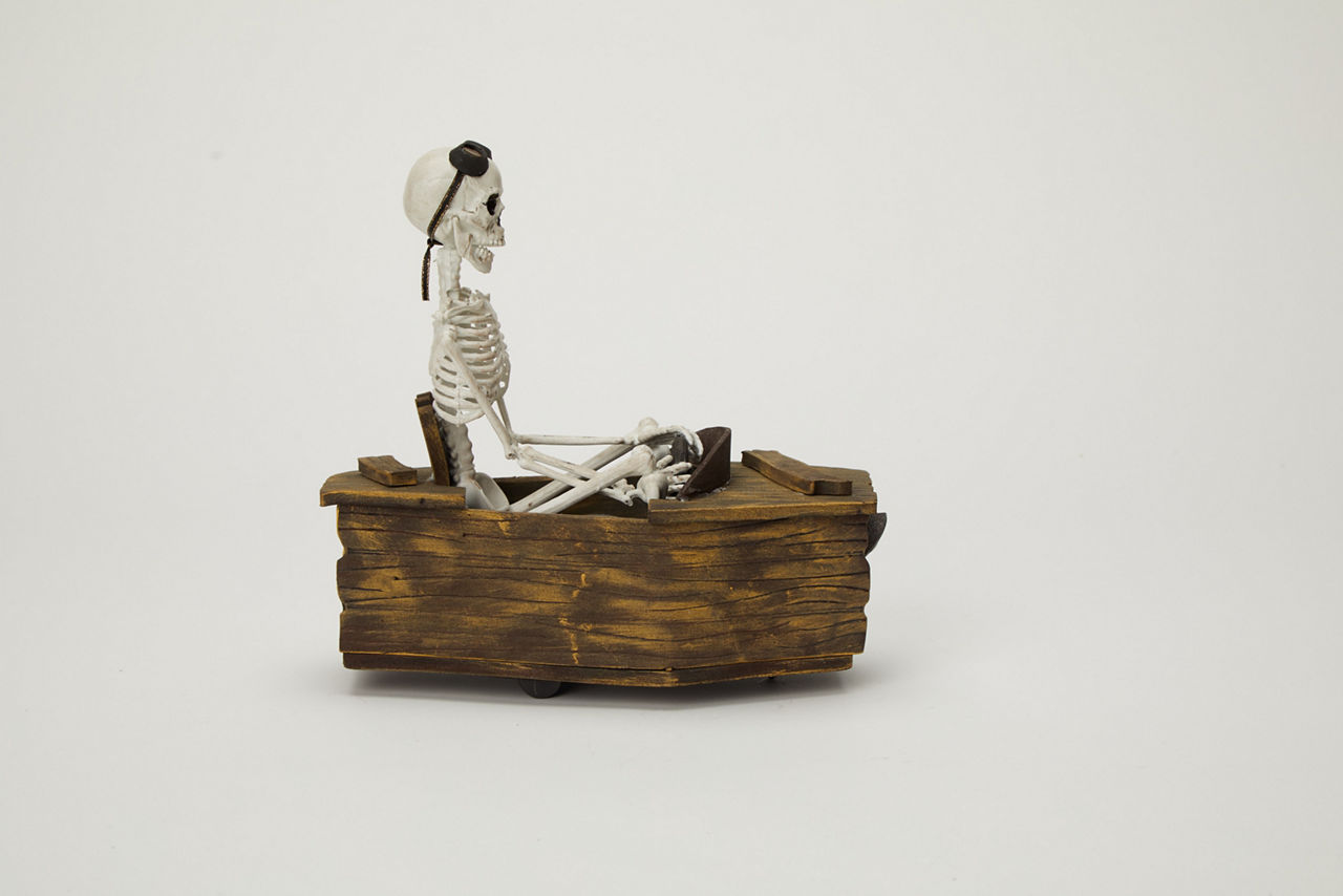 10" Driver Skeleton in Coffin Animated Decor | Big Lots