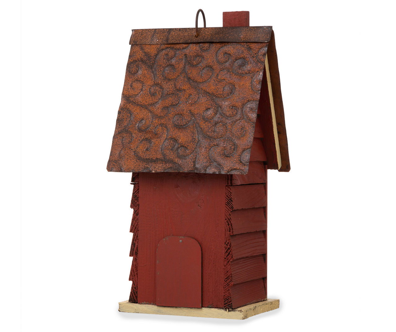 Glitzhome Red Cottage Birdhouse | Big Lots