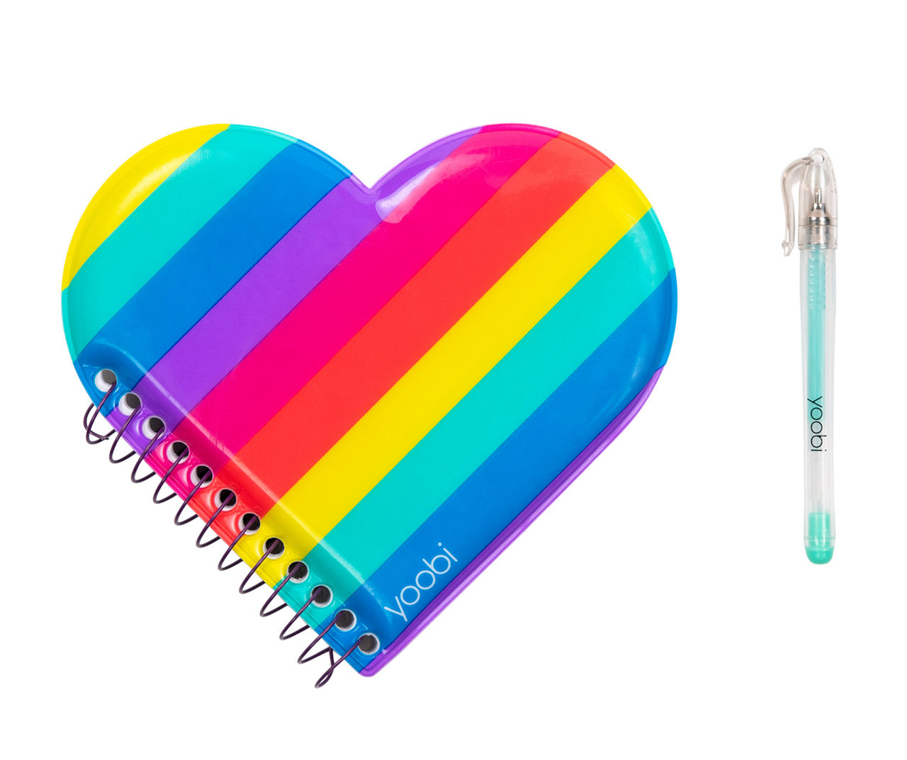 Yoobi Puffy Heart Mini Spiral Notebook | Big Lots