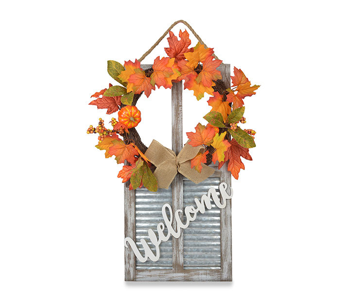 "Welcome" Maple Leaf Door Hanging Wall Decor | Big Lots