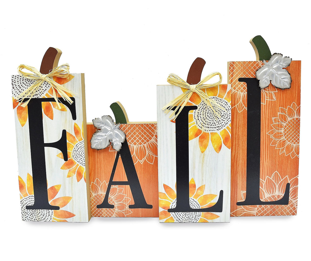 "Fall" Pumpkin Letter Block Tabletop Decor | Big Lots