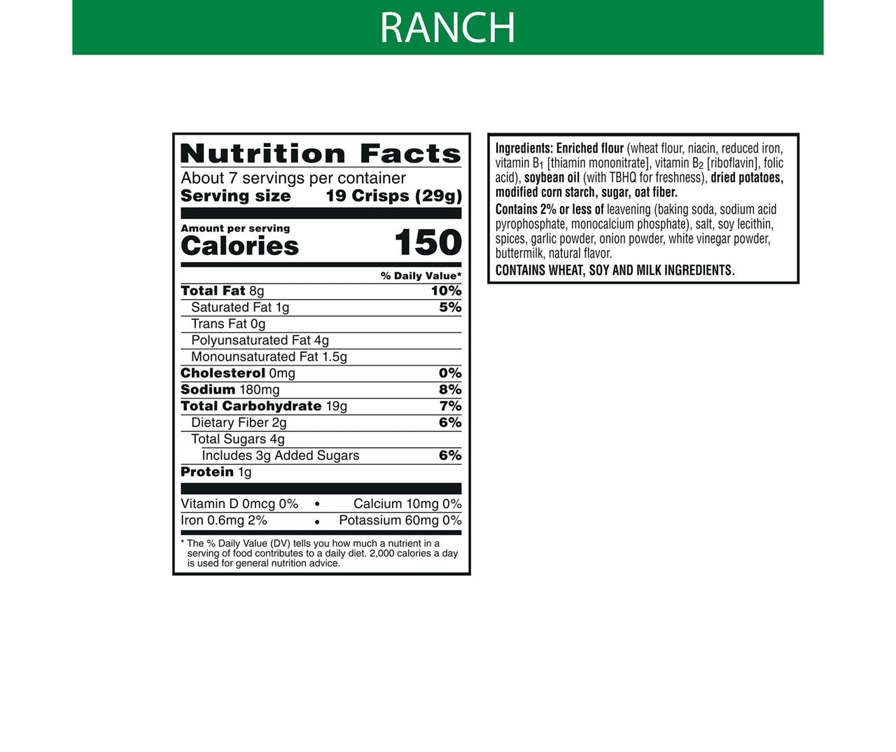 Club Crisps Ranch Baked Snack Crackers, 7.1 Oz. | Big Lots