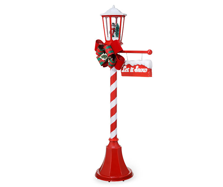 Winter Wonder Lane 56" Snowfall LED & Music Lamppost | Big Lots