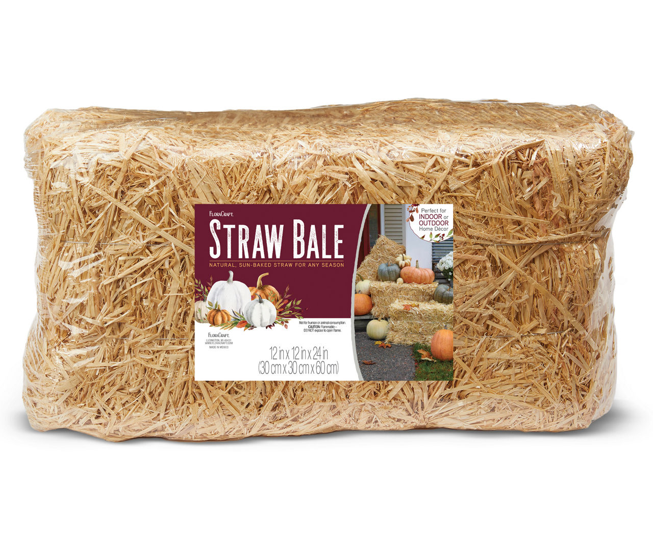 FloraCraft Straw Bale Decor | Big Lots