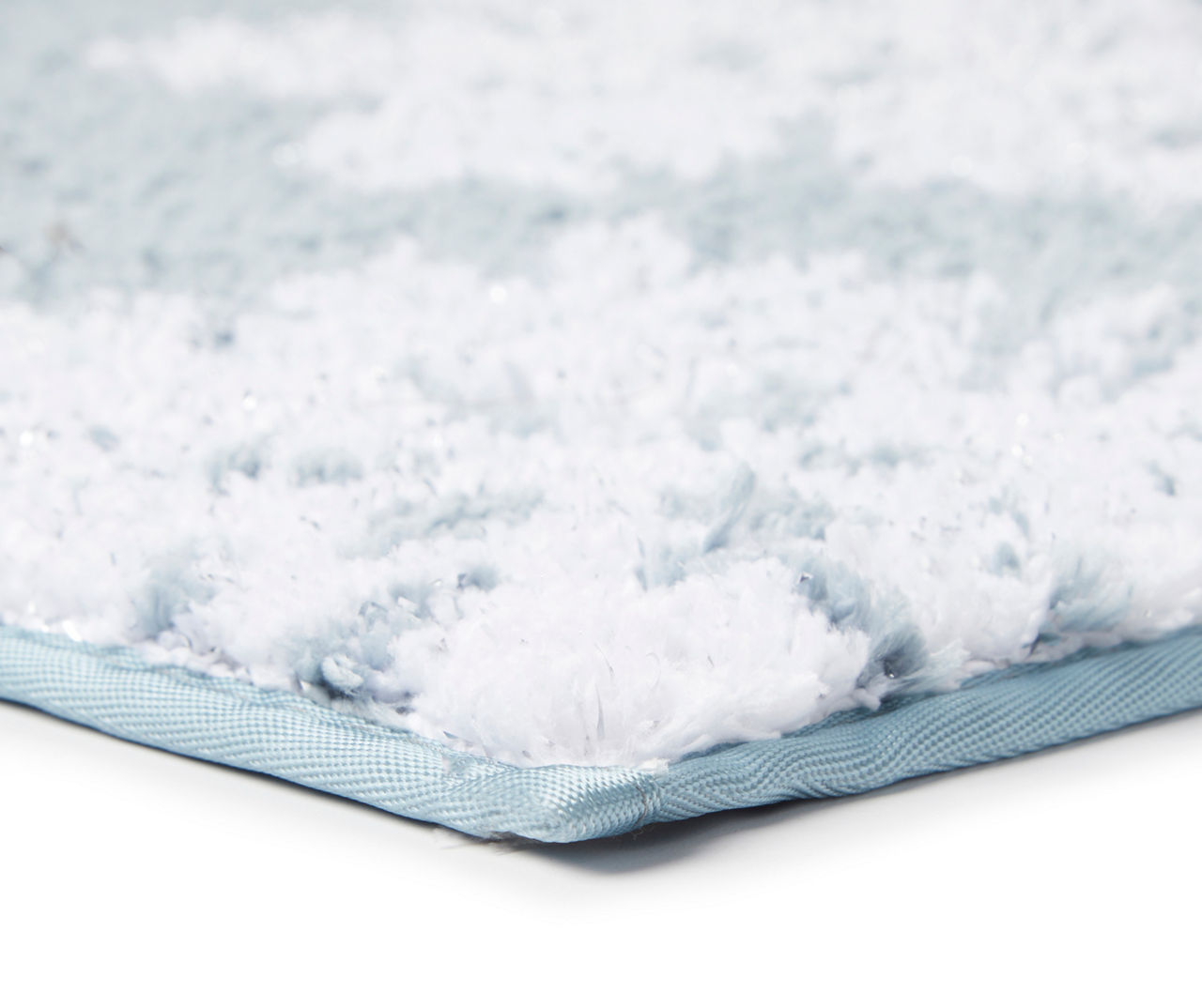 Winter Wonder Lane Blue & White Snowflake Bath Rug | Big Lots